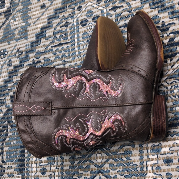 Roper | Shoes | Roper Girls Pink Sparkle Cowboy Boots | Poshmark
